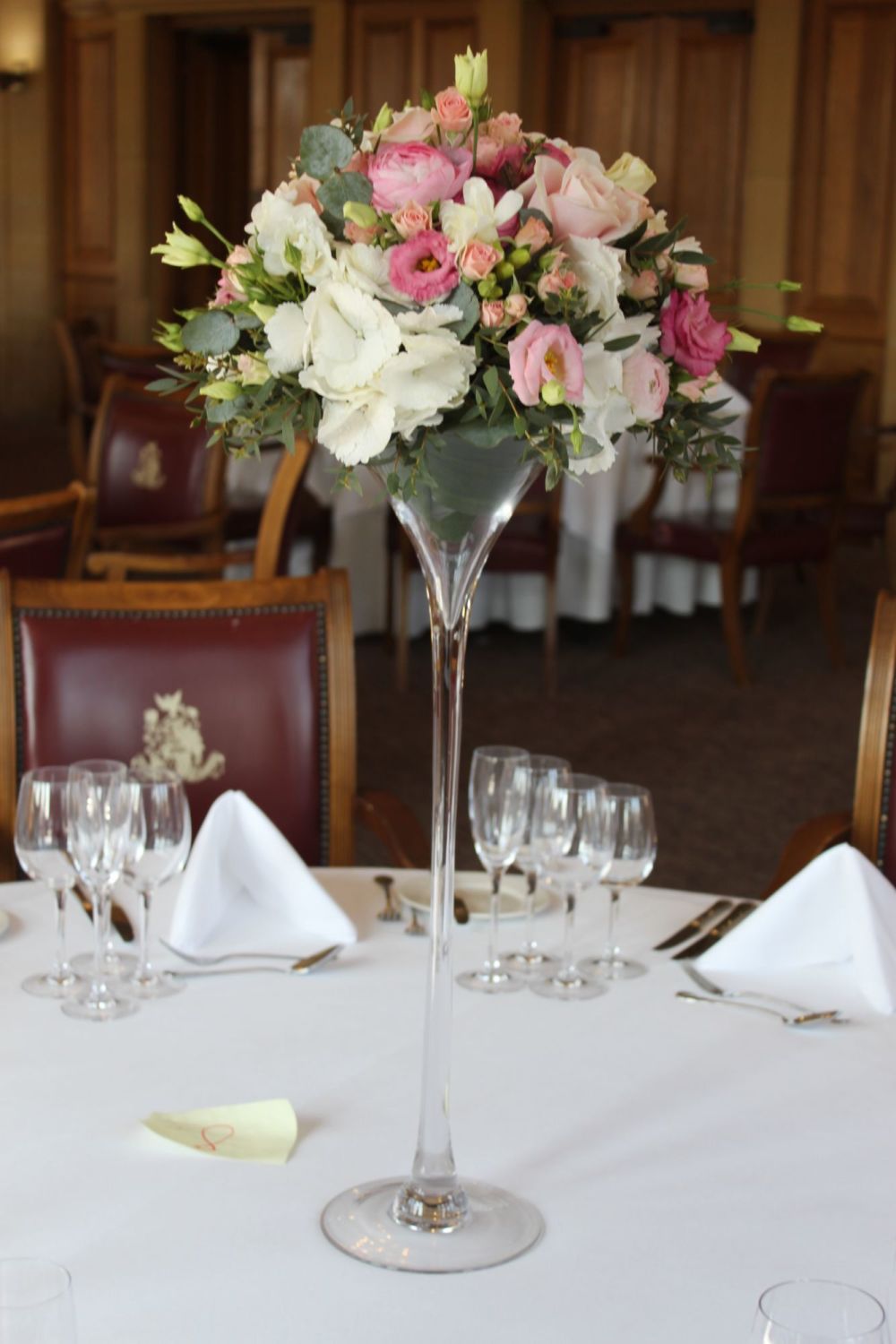 Tall Table Arrangements Wedding flowers Sussex