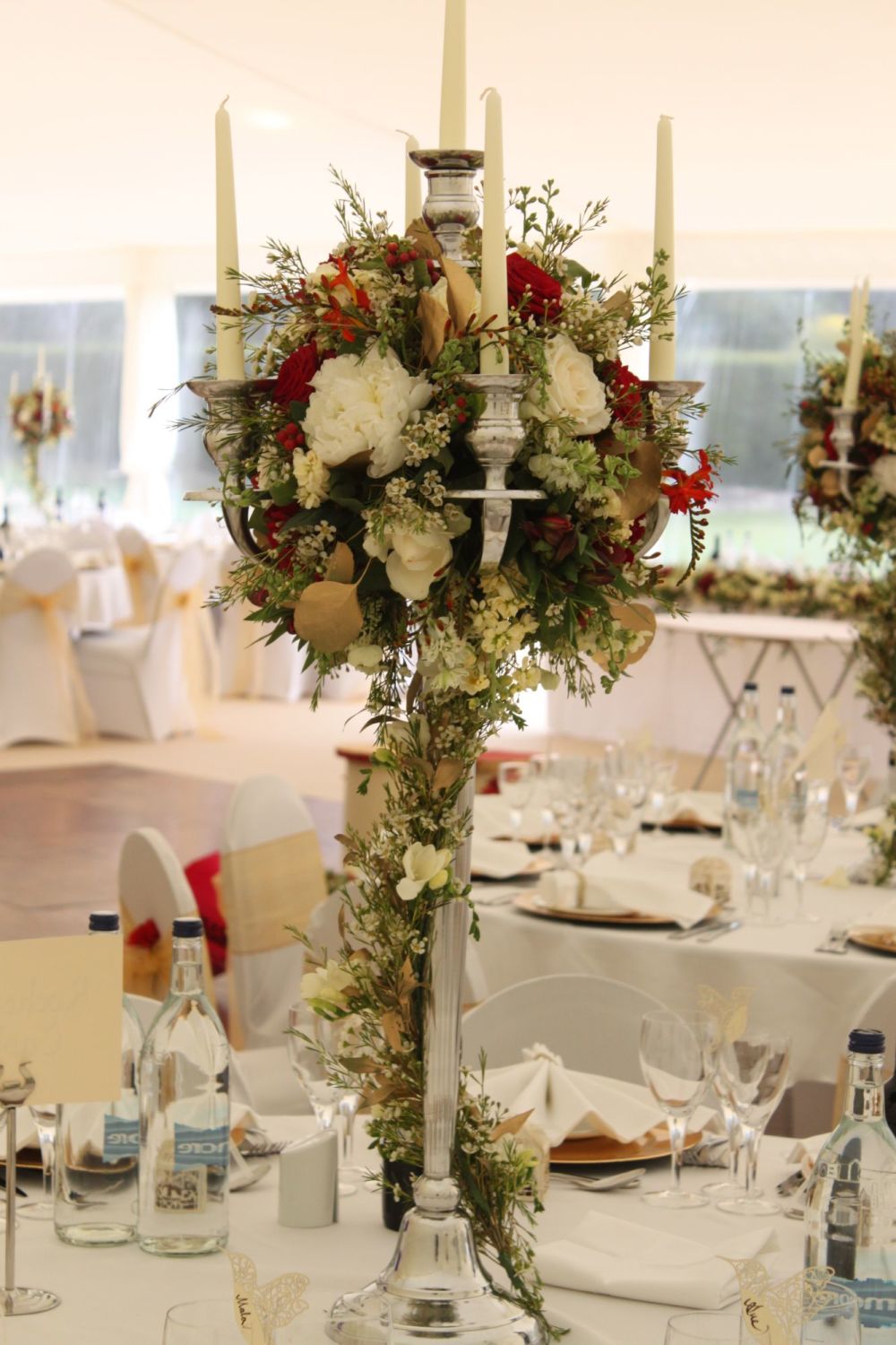 Tall Table Arrangements Wedding flowers Sussex