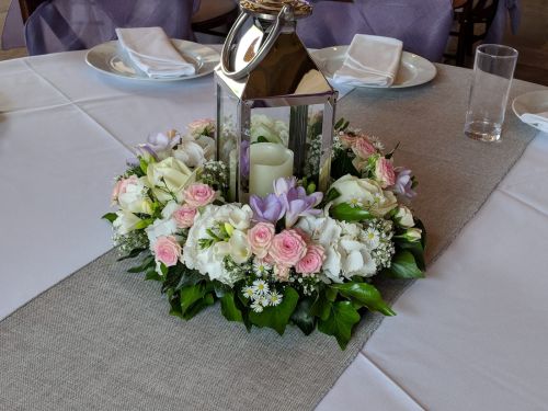 Low Table Arrangements Wedding flowers Sussex