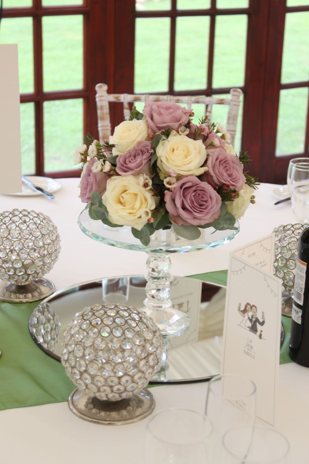 Low Table Arrangements Wedding flowers Sussex