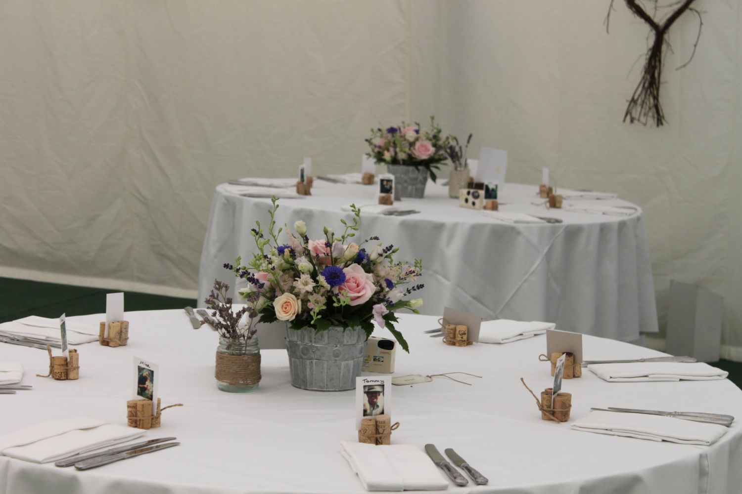 Low Table Arrangements Wedding flowers Sussex