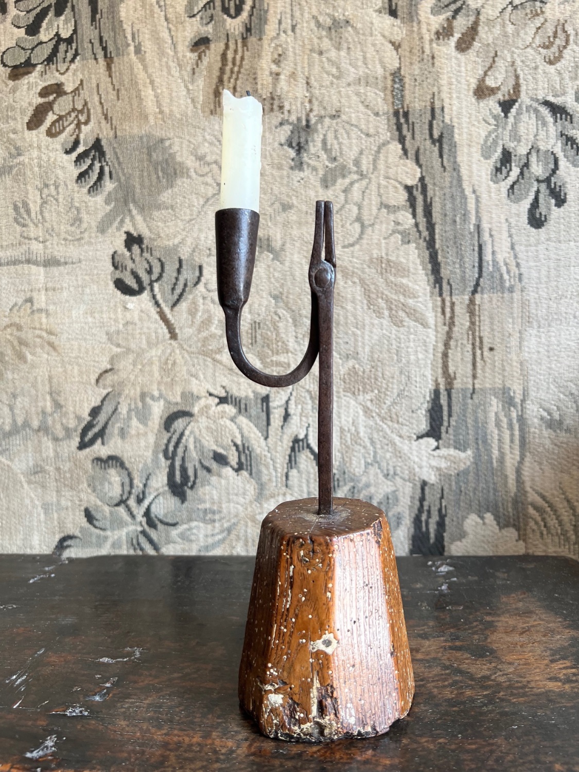 Surrey style rushlight holder