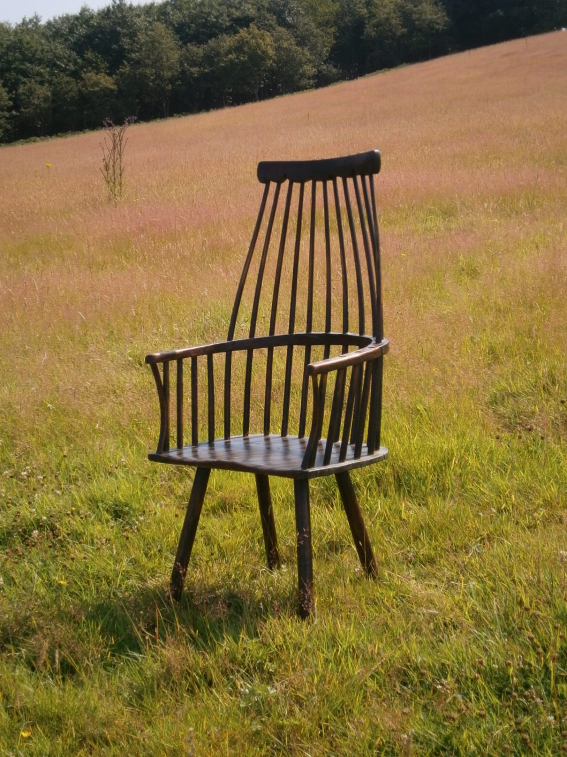primitive stick back country chair