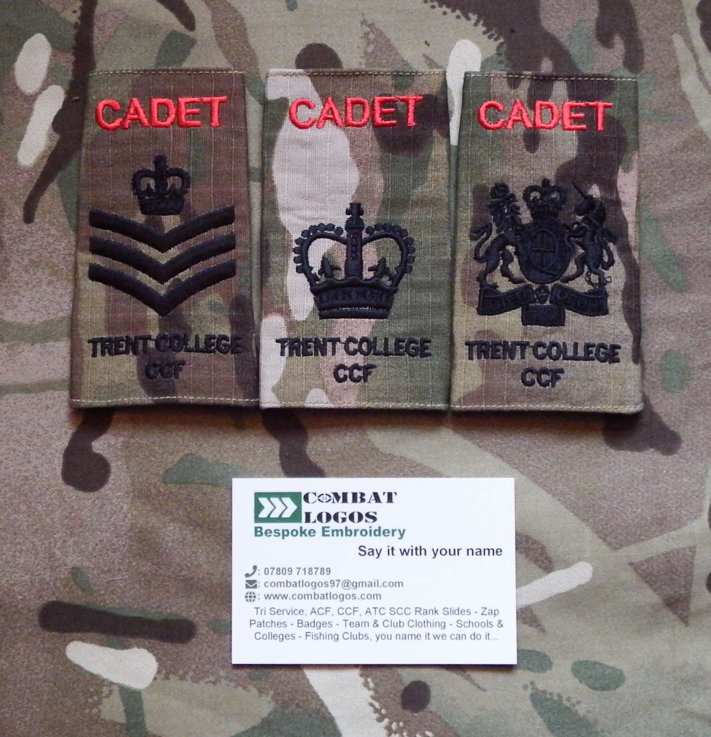 trent college cadet rank slides