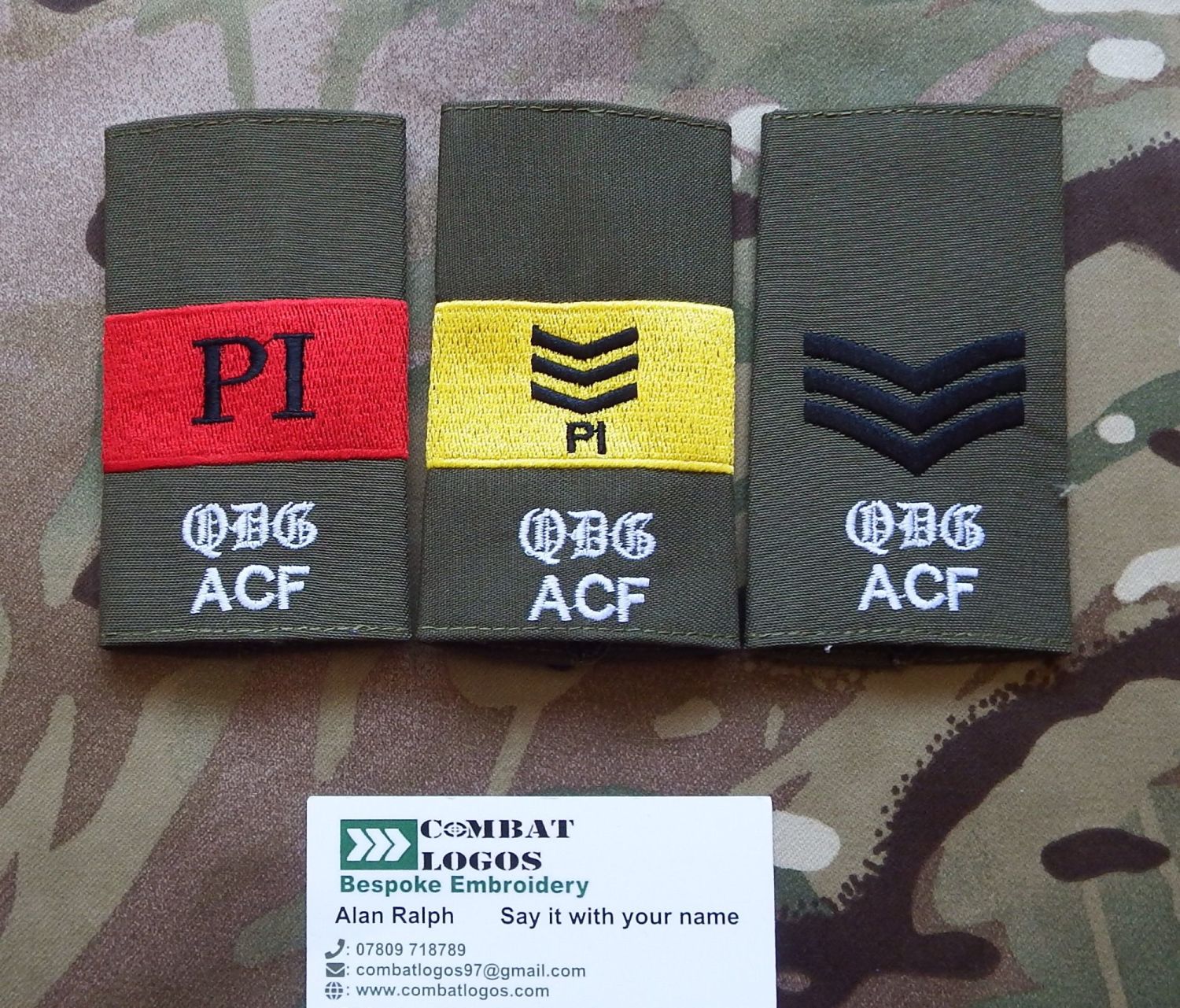 Queens Dragoon Guards Rank Slides - Shop
