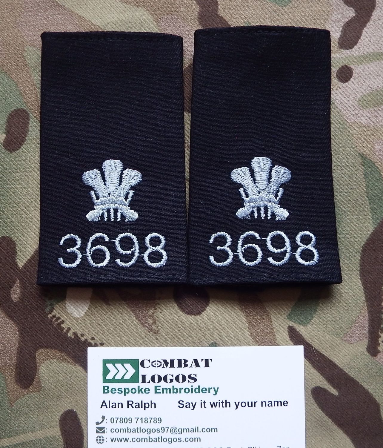 Welsh Police Rank Epaulettes