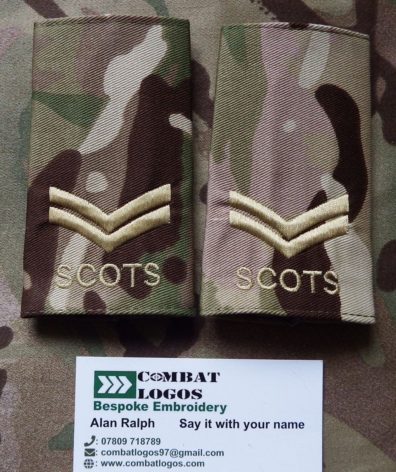 Royal Scots Rank Slides