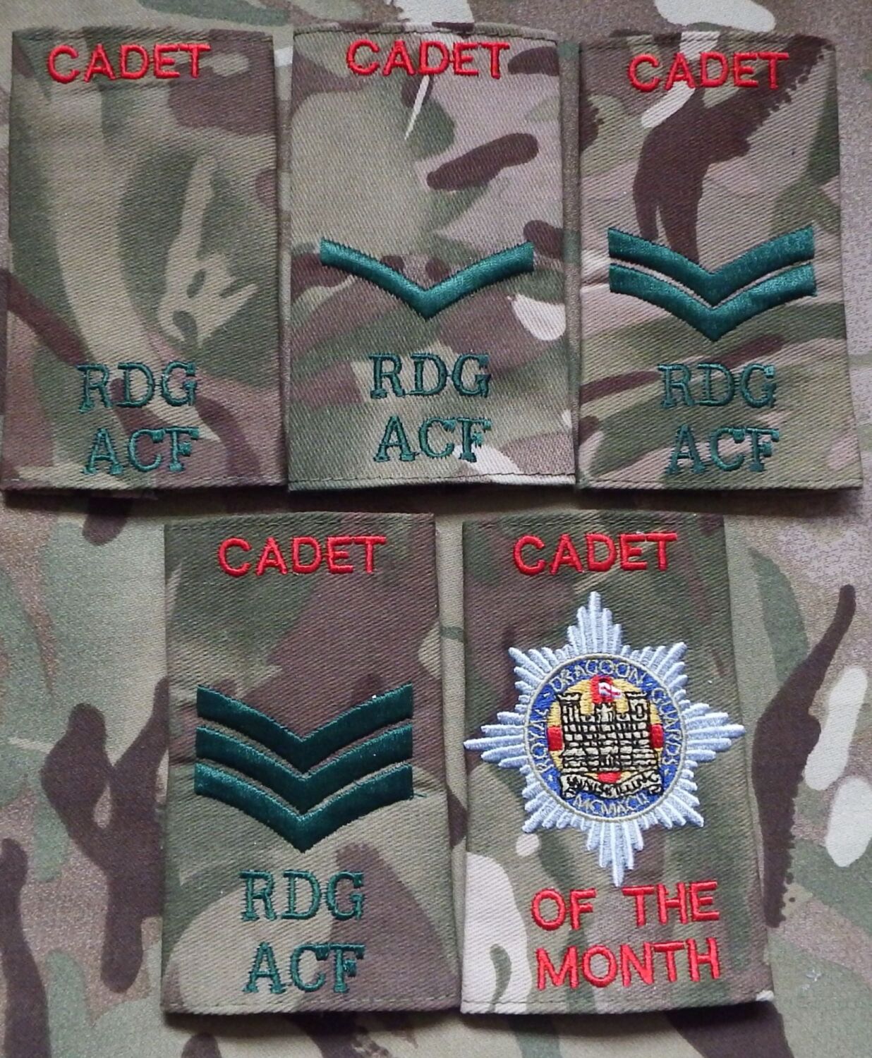 Royal Dragoon Guards Rank Slides