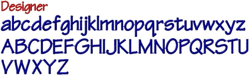 Font Sample | Shown in Upper and Lowercase