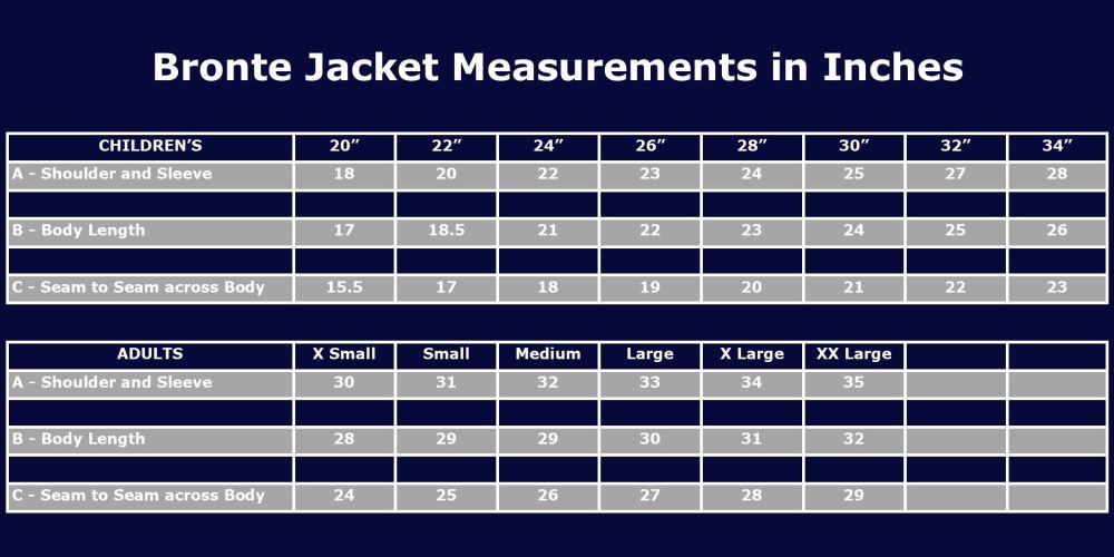 How to Measure a Bronte Jacket | Size Chart | How to Video | Step by ...