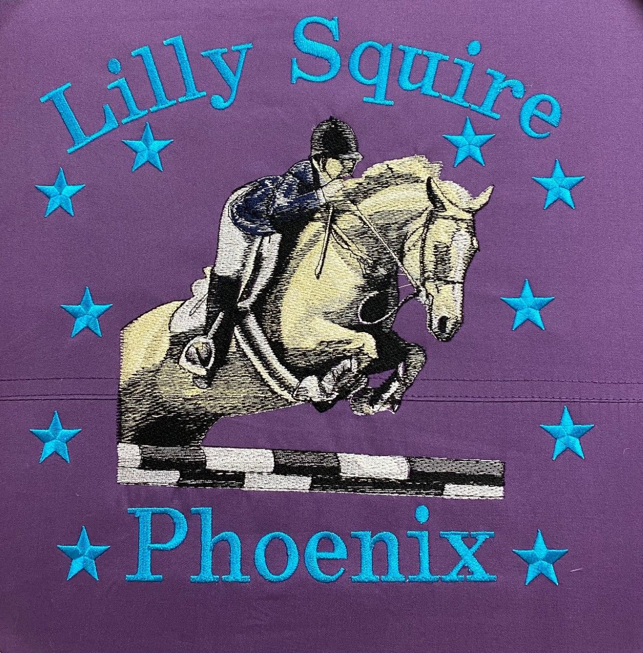 SHOWJUMPING LOGOS - Equestrian Embroidery | Personalised Embroidered ...