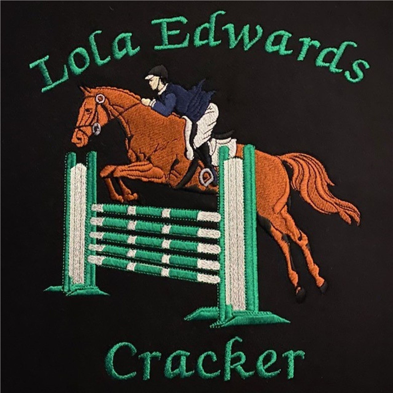 SHOWJUMPING LOGOS - Equestrian Embroidery | Personalised Embroidered ...