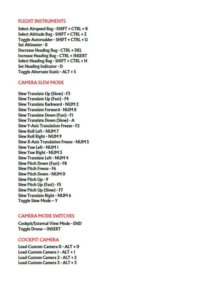 Microsoft Flight Simulator 2020 | Keyboard Controls | DPSimulation