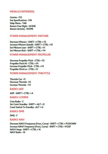 Microsoft Flight Simulator 2020 | Keyboard Controls | DPSimulation