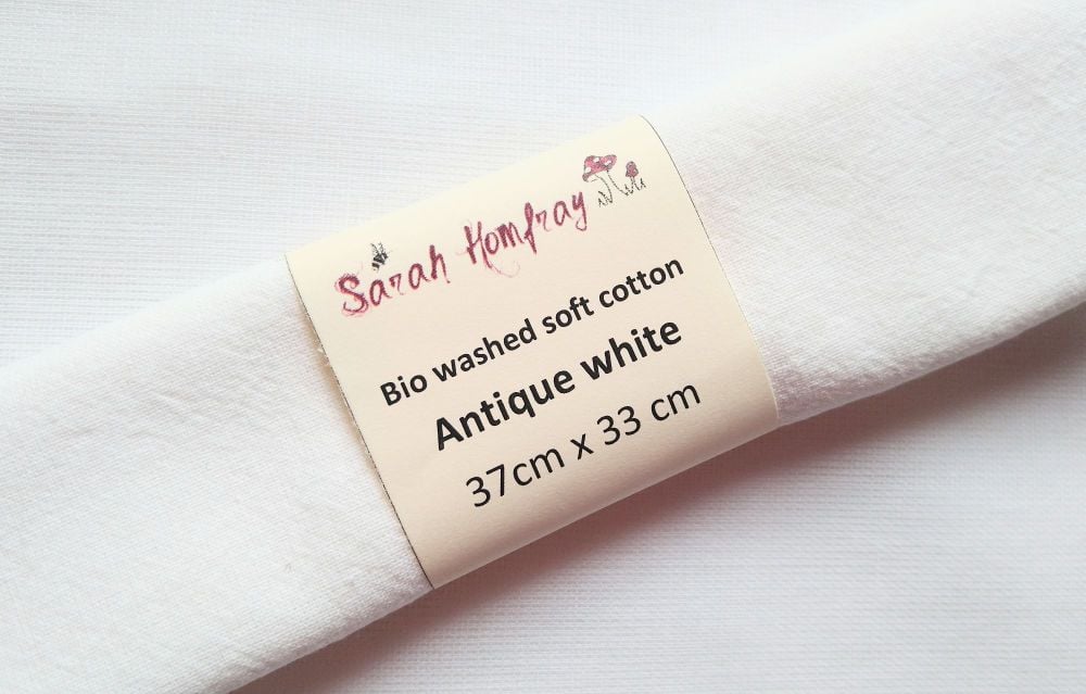 Bio washed soft cotton for embroidery propjects