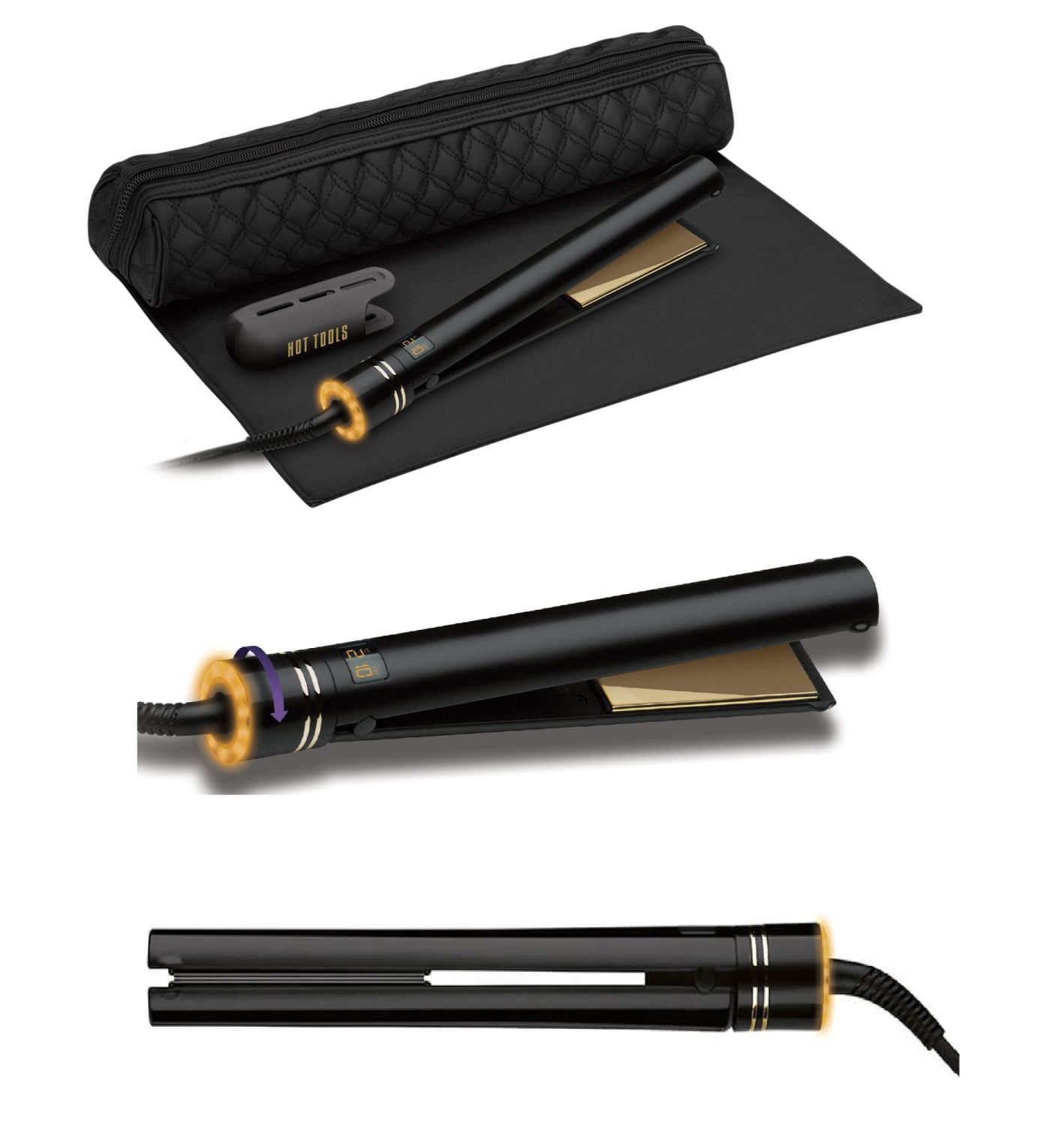 HOT TOOLS Evolve Black Gold Titanium Styler - 32mm