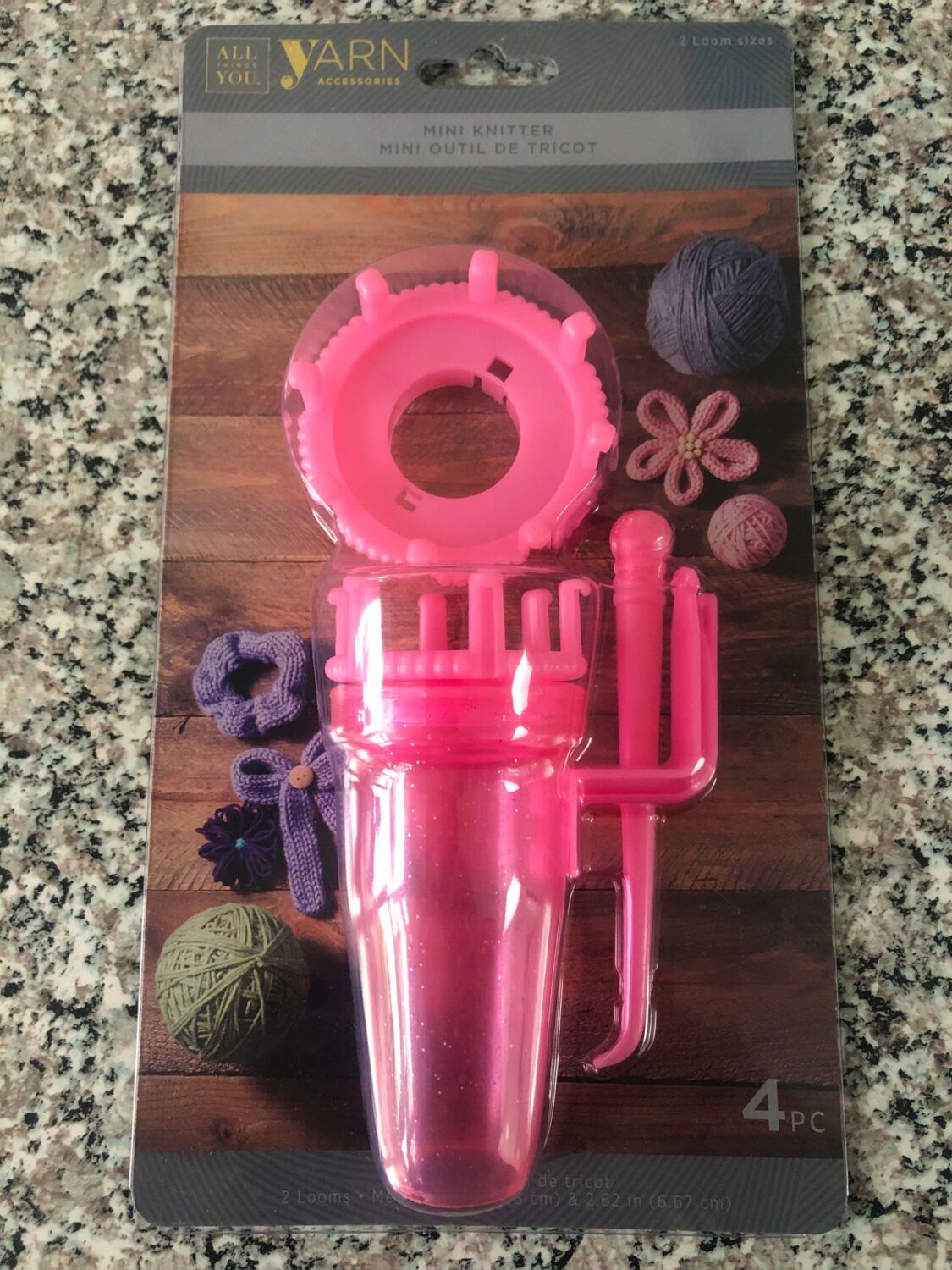 Darice Easy Knitting Mini Knitter Set 2 Looms + Knitter