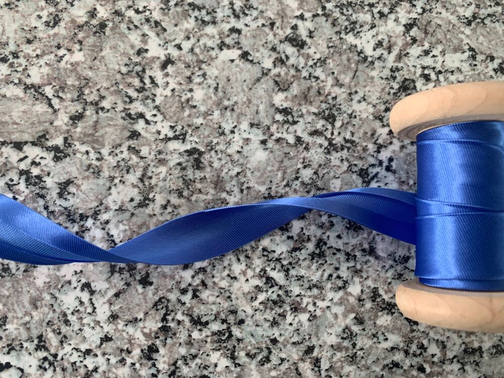 Satin Bias Binding - Royal Blue
