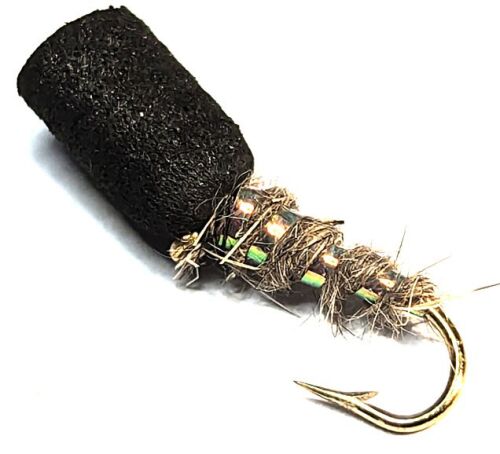 Foam Buzzers ,10 x Trout flies, assorted patterns