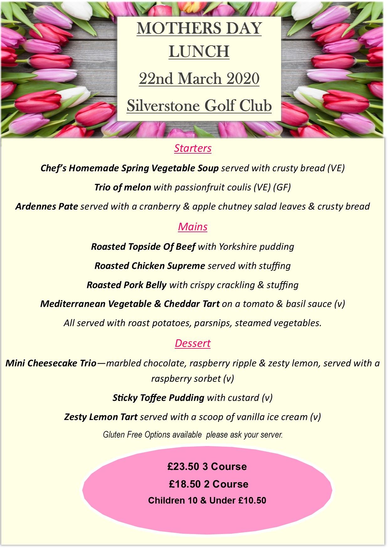 mothers day 2019, mothers day, lunch, silverstone, roast dinner, sunday ...