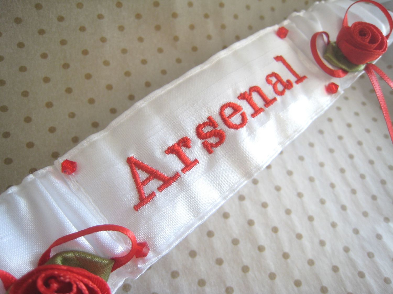 Football Garters - All Teams Embroidered | Football Wedding Garter UK