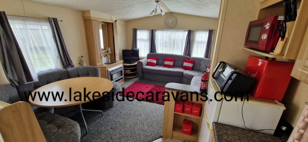 photos of all the caravans and log cabin