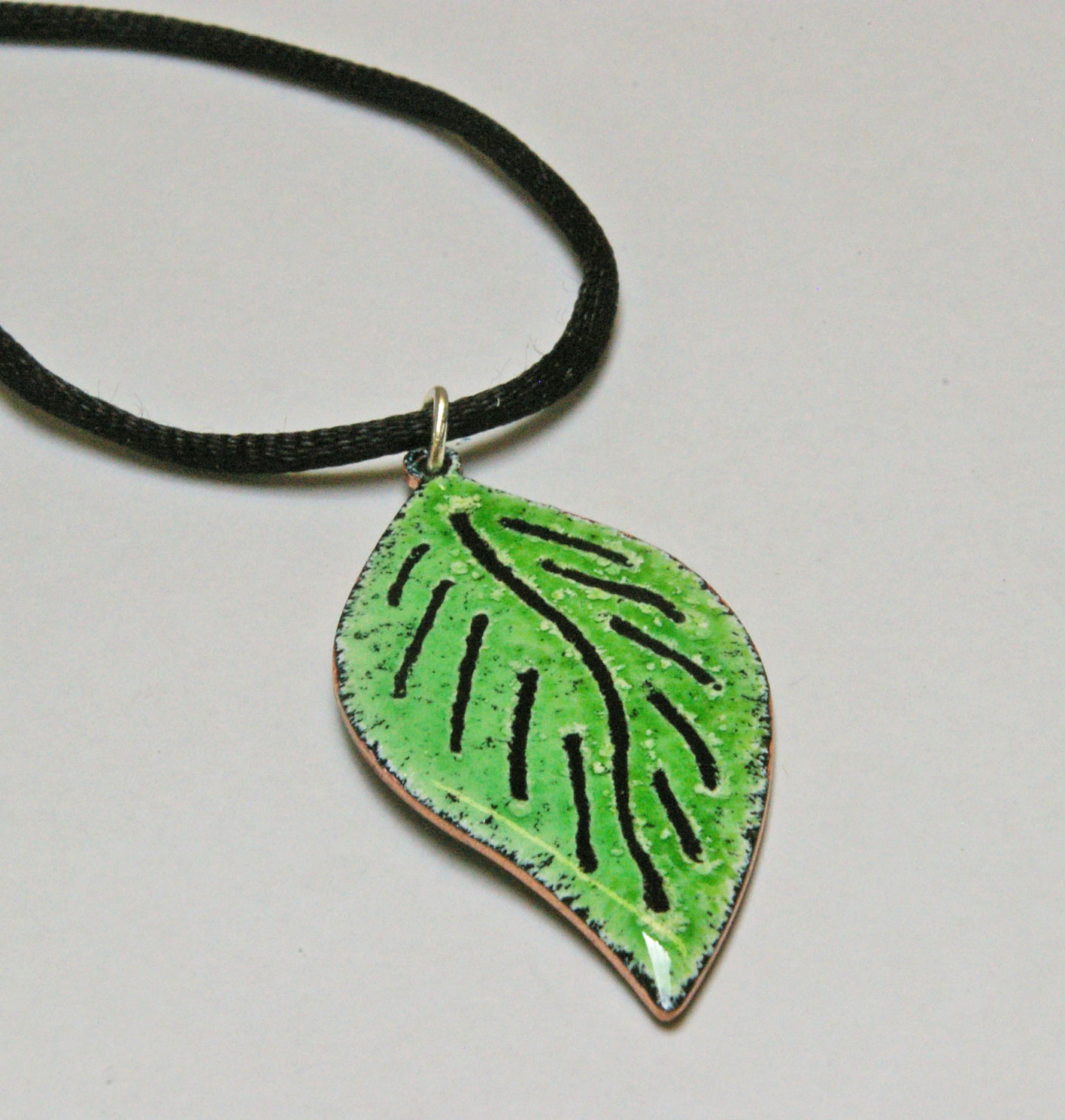 Handmade Leaf-shaped Pendant, leaf & flower jewellery at Original Kiln ...