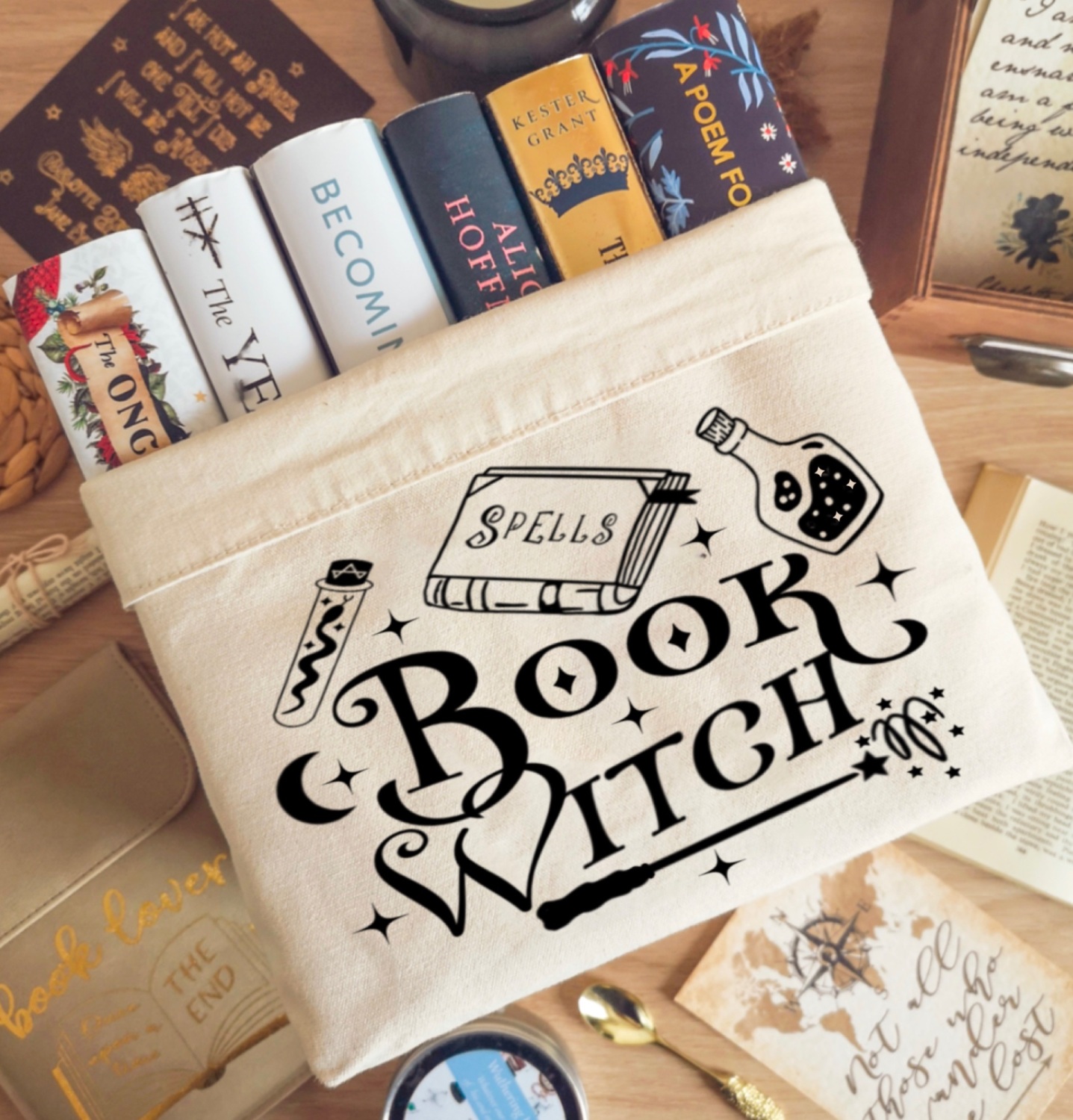 Book Witch Book Basket