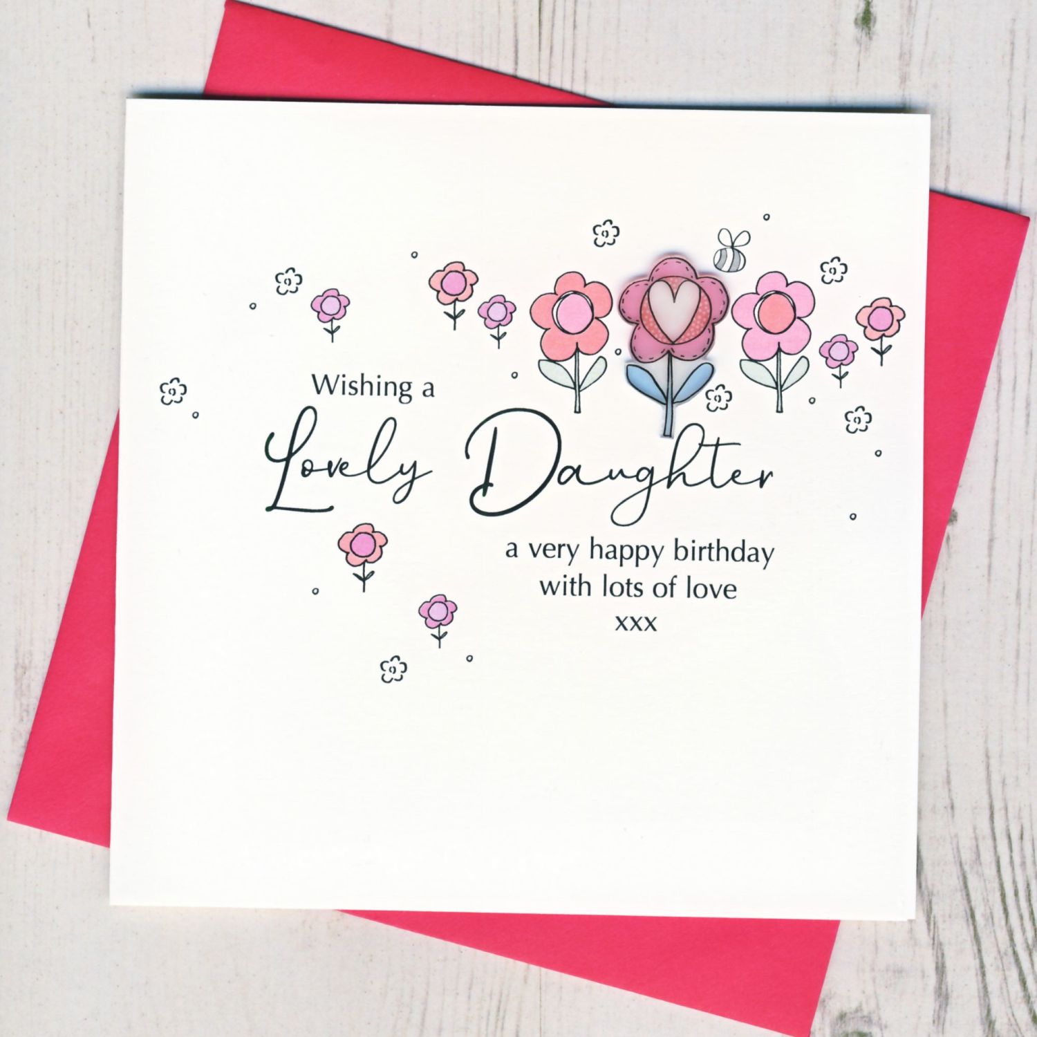 Handmade daughter Birthday Card