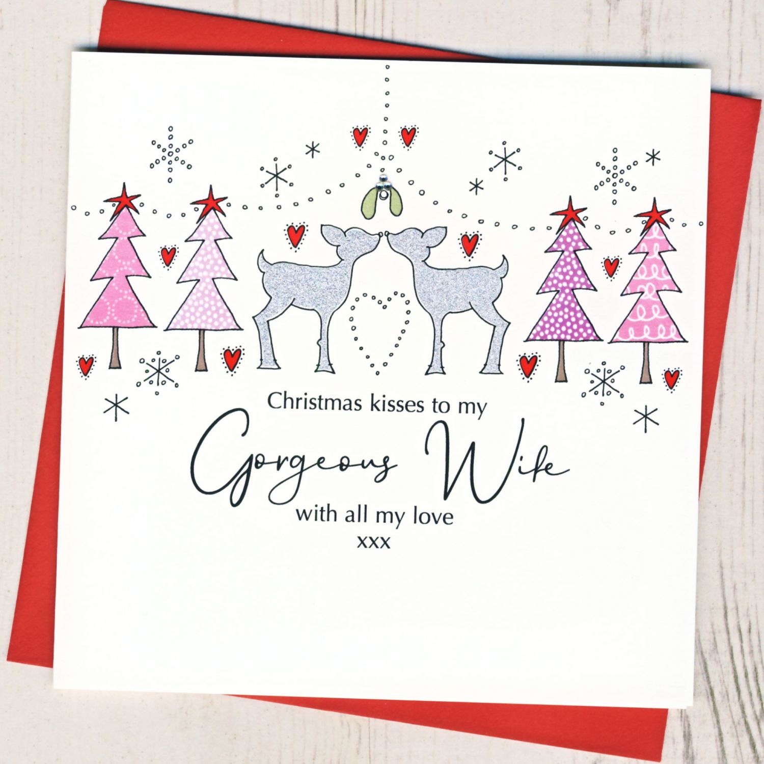 Handmade Wife Christmas Card Handmade Wife Christmas Card