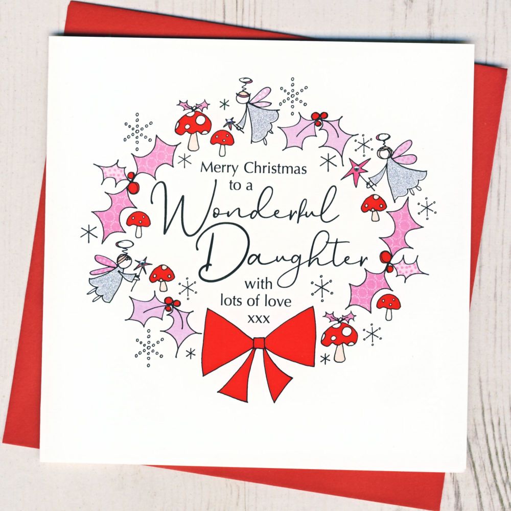 Handmade Daughter Christmas Card Handmade Daughter Christmas Card