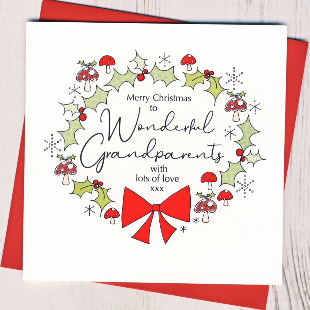 Handmade Grandparents Christmas Card Handmade Grandparents Christmas Card