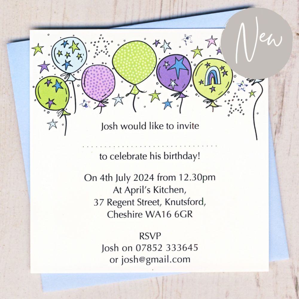birthday party invitations