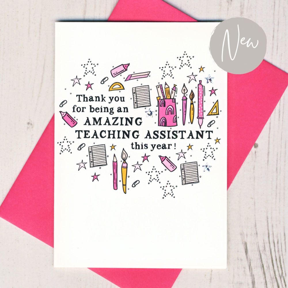 teaching assistant thank you card