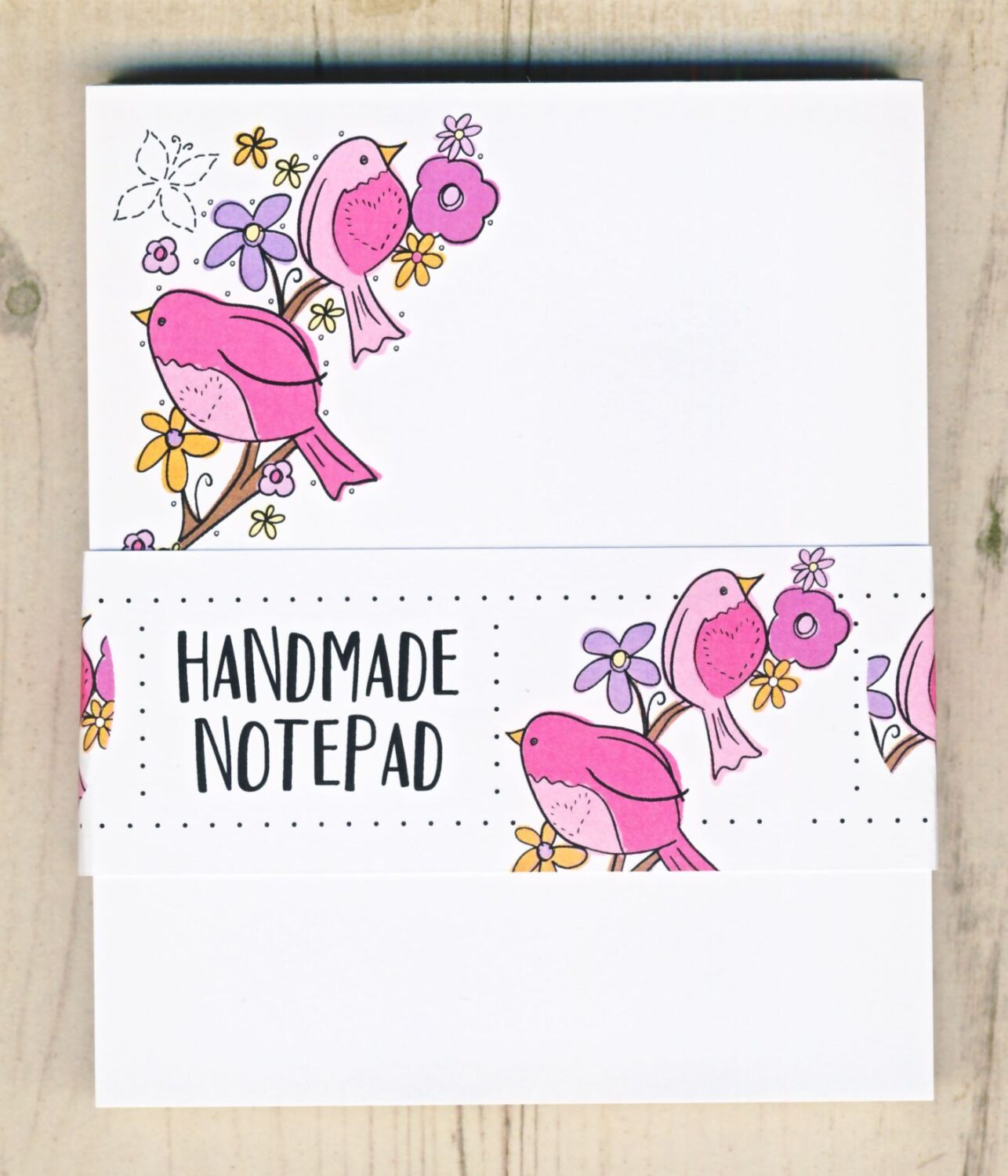 handmade beehive notepad