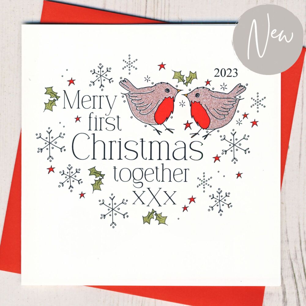 1st christmas together Christmas card