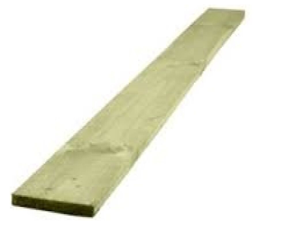 GB-3.0- 3.0m (10ft) Long Tanalised 6" x 1" Timber Gravel Board