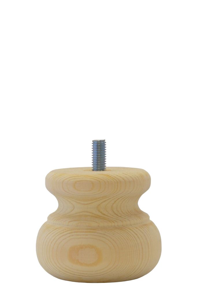 Large and Small Pine Bun Foot, Ball Foot and Tulip Feet with an M8 ...