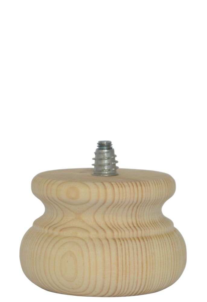 Large and Small Pine Bun Foot, Ball Foot and Tulip Feet with an M8 ...
