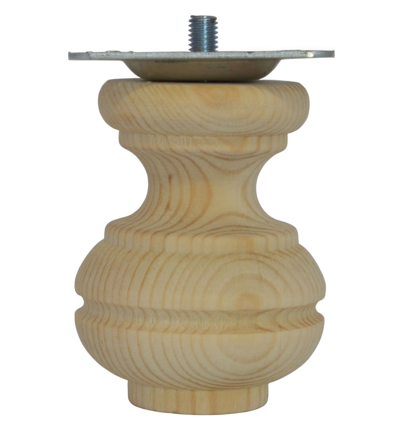 Worldsource Quality turned and Sanded Tall Pine Moulded Bun Foot with ...