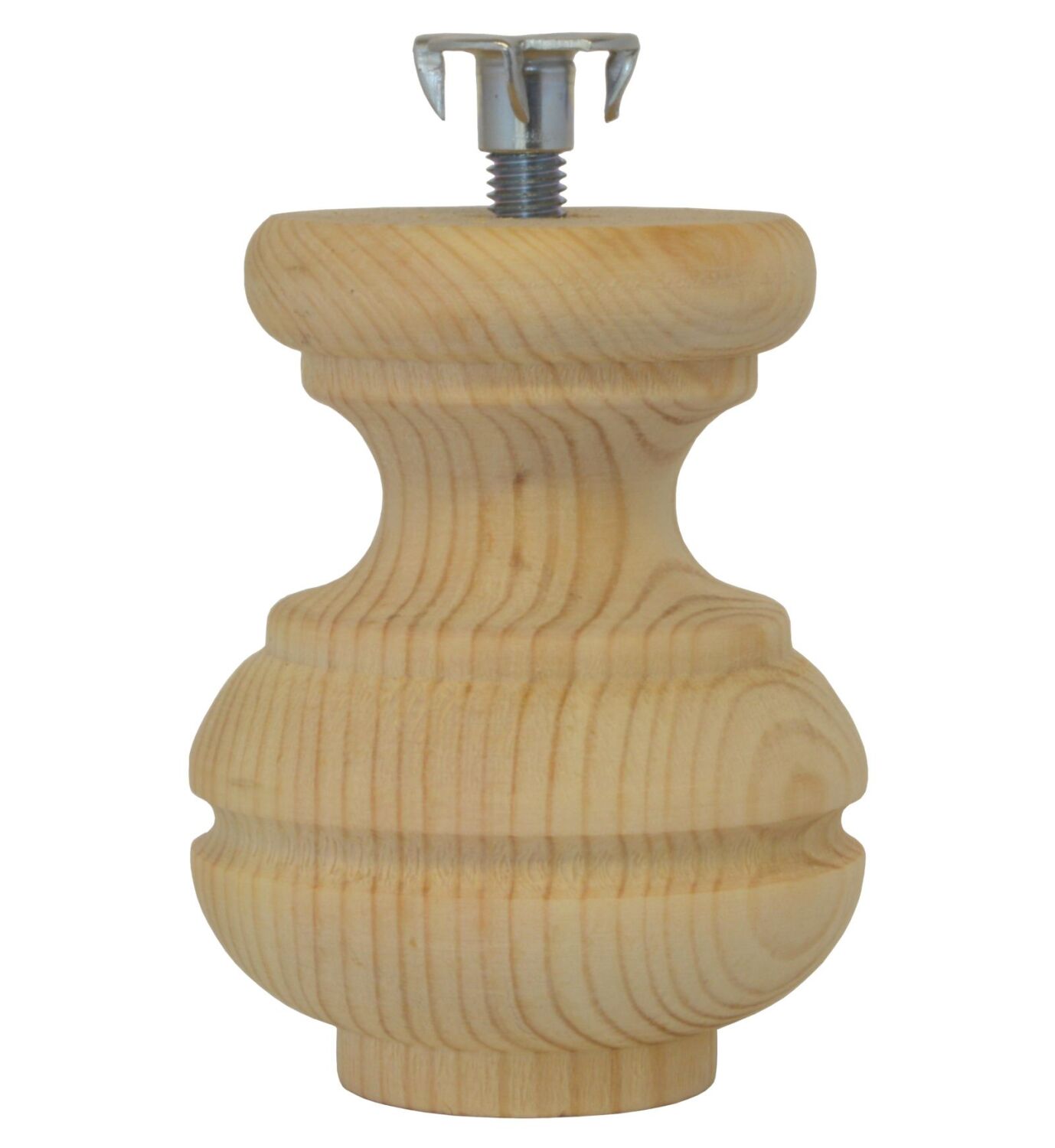 Worldsource Quality turned and Sanded Tall Pine Moulded Bun Foot with ...
