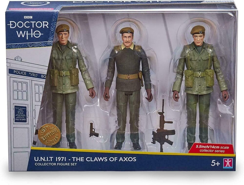 Doctor Who U.N.I.T 1971 The Claws Of Axos 5.5 inch Action Figure ...