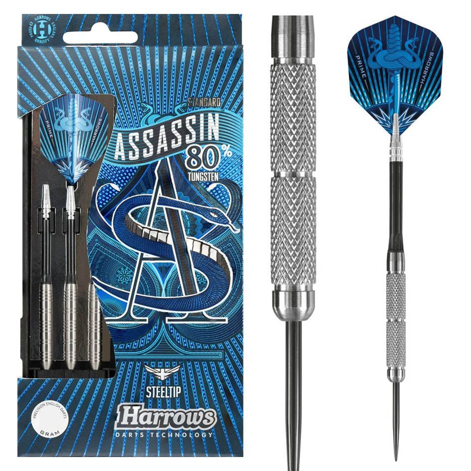 Harrows Assassin 80% Tungsten Steeltip Darts 19GRM
