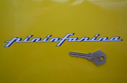 Pininfarina Script Style Self Adhesive Car Badge 8"