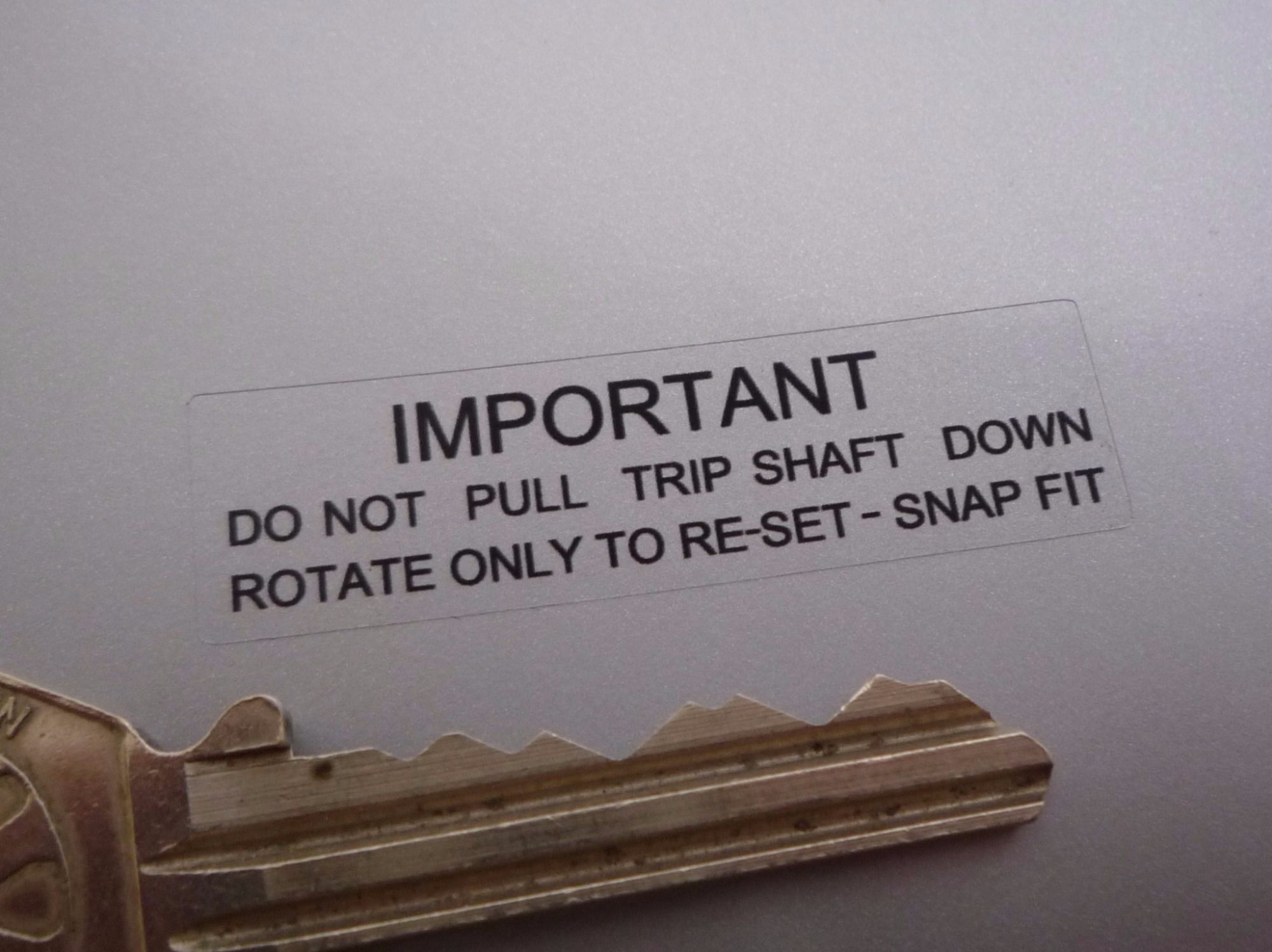Smiths Heater Label FHM 5761:03V Sticker. 110mm.