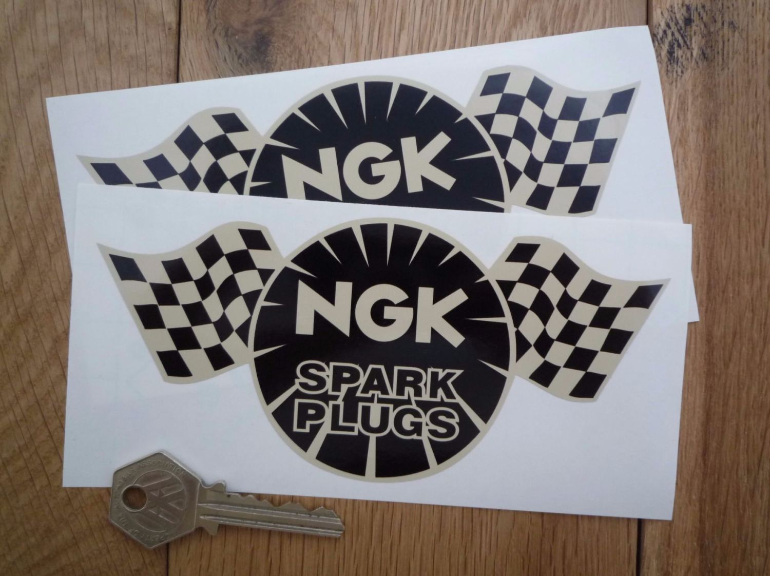 NGK Spark Plugs Cut Vinyl Sticker. 6".