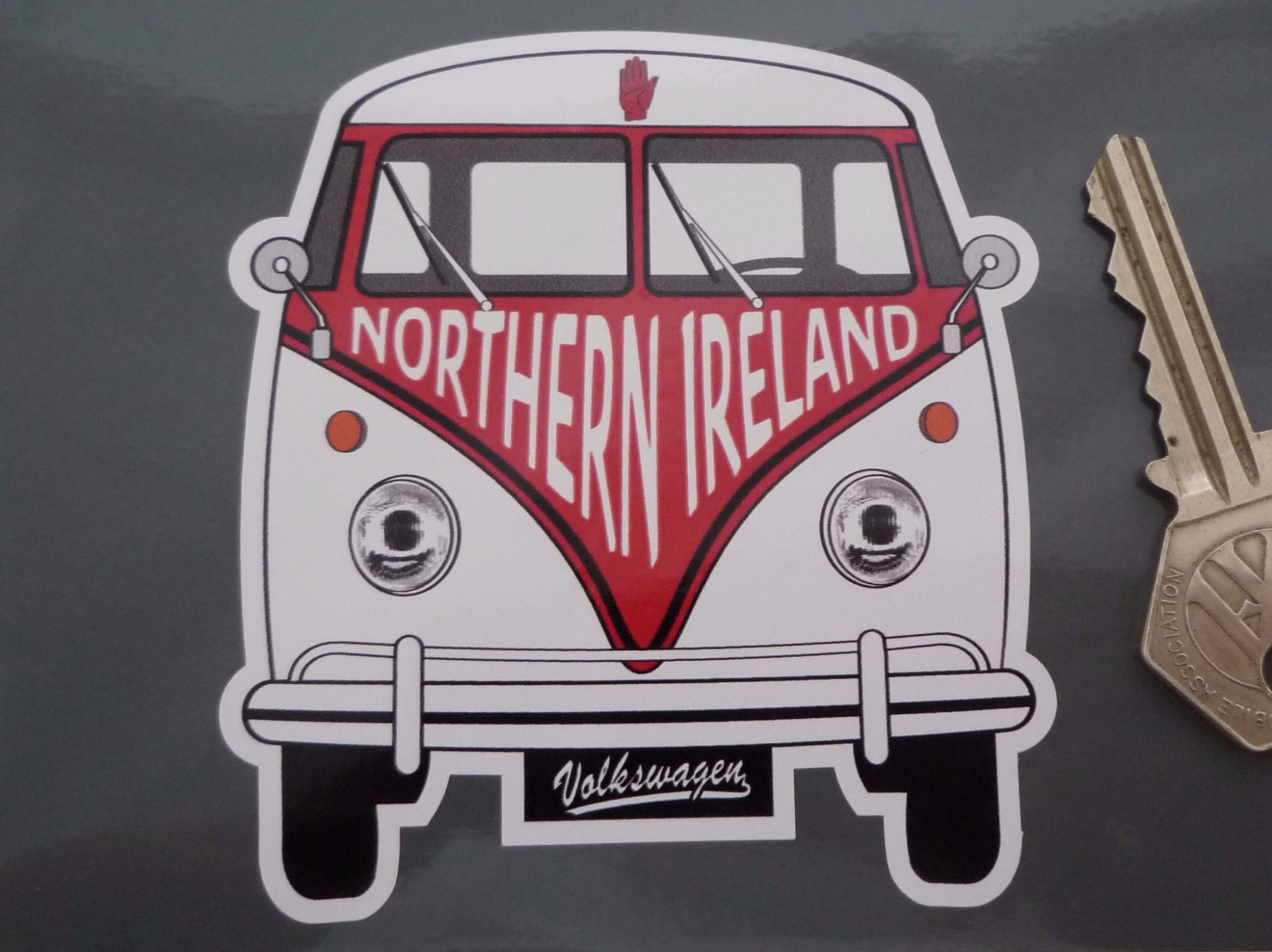 Northern Ireland Ulster Banner Flag Sticker. 8".