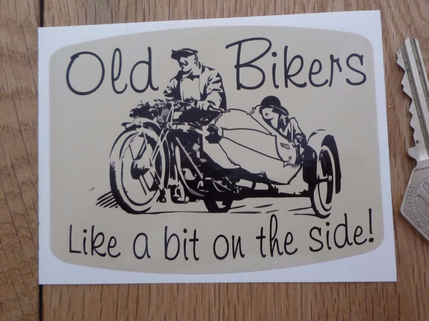 IMZ-Ural Sidecar Motorcycle Sticker. 2.75"