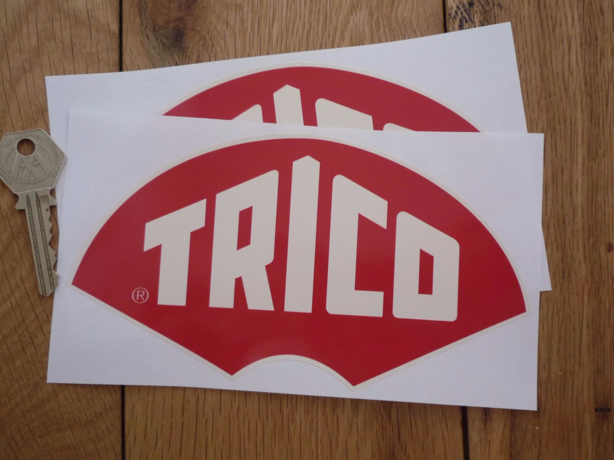 Trico Arched Stickers - 4", 6", 7", 8" or 10" Pair