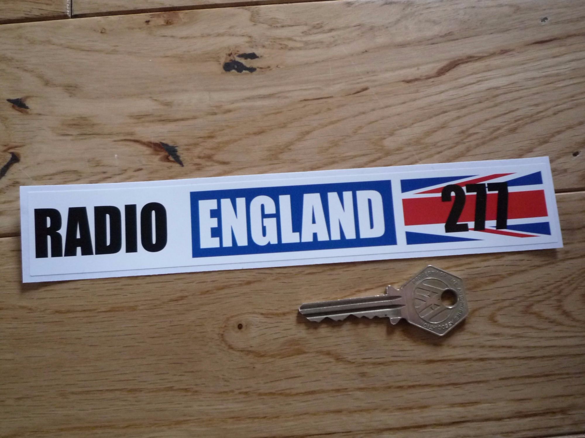 Radio City 299 1960's Pirate Radio Sticker. 8".